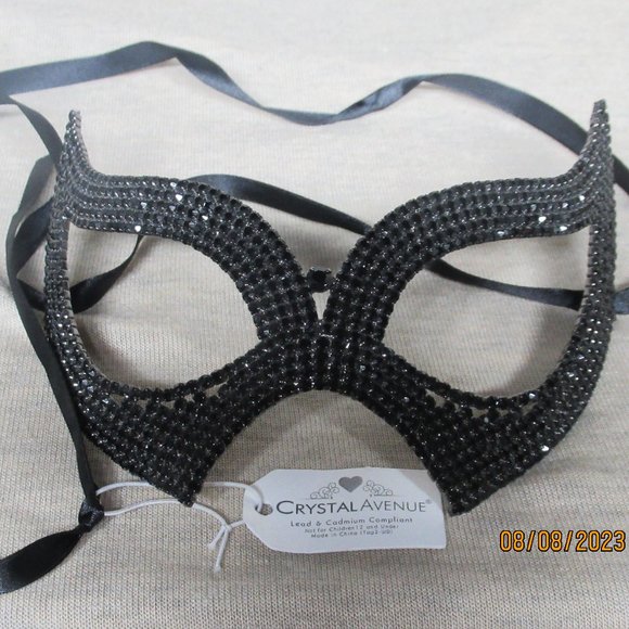 CrystalAvenue | Accessories | Crystal Avenue Black Jeweled Cat Eye ...